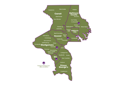 Family & Nursing Care Locations Map - Family & Nursing Care